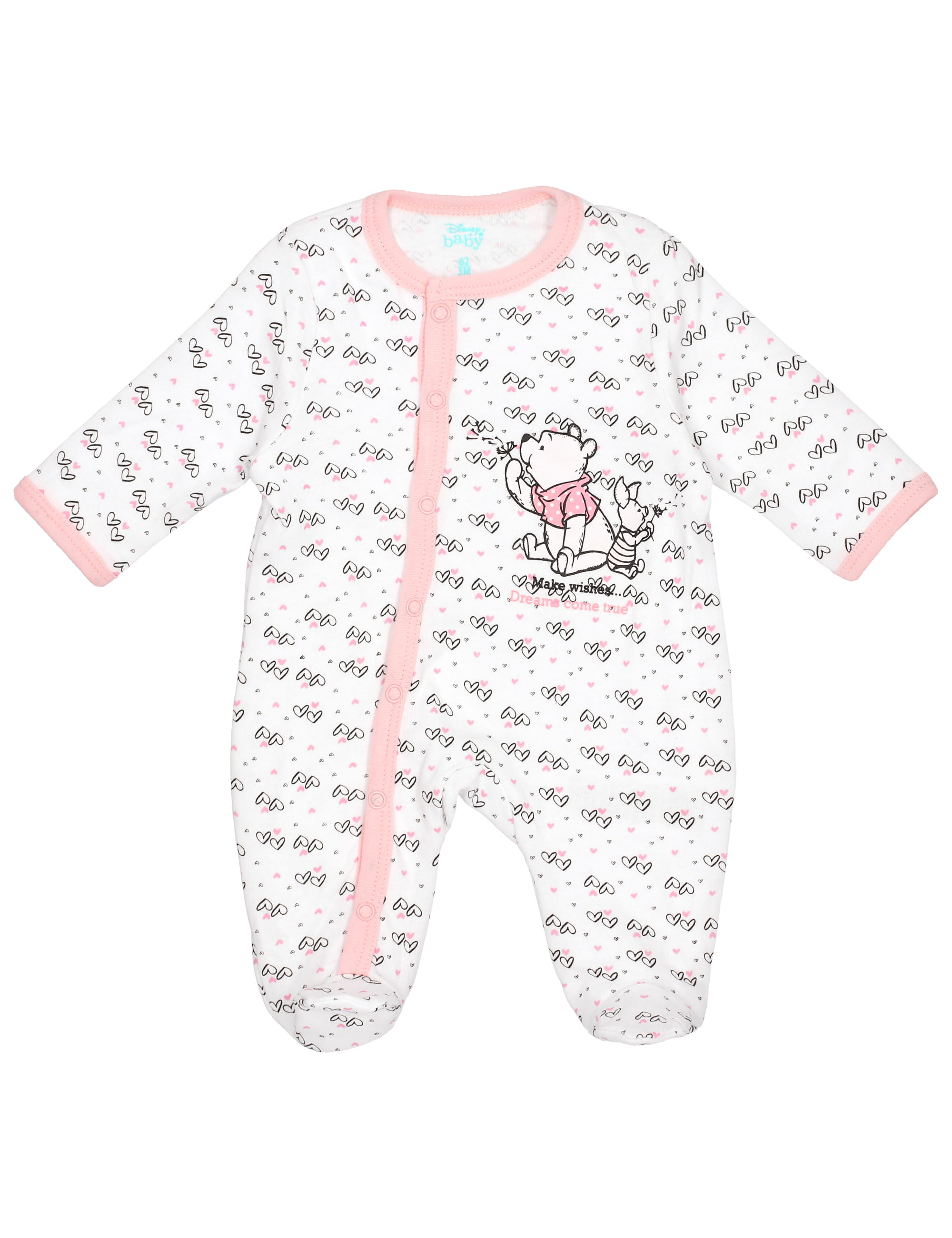 Disney Strampler Winnie Pooh Herz weiß | Baby-Sweets.de