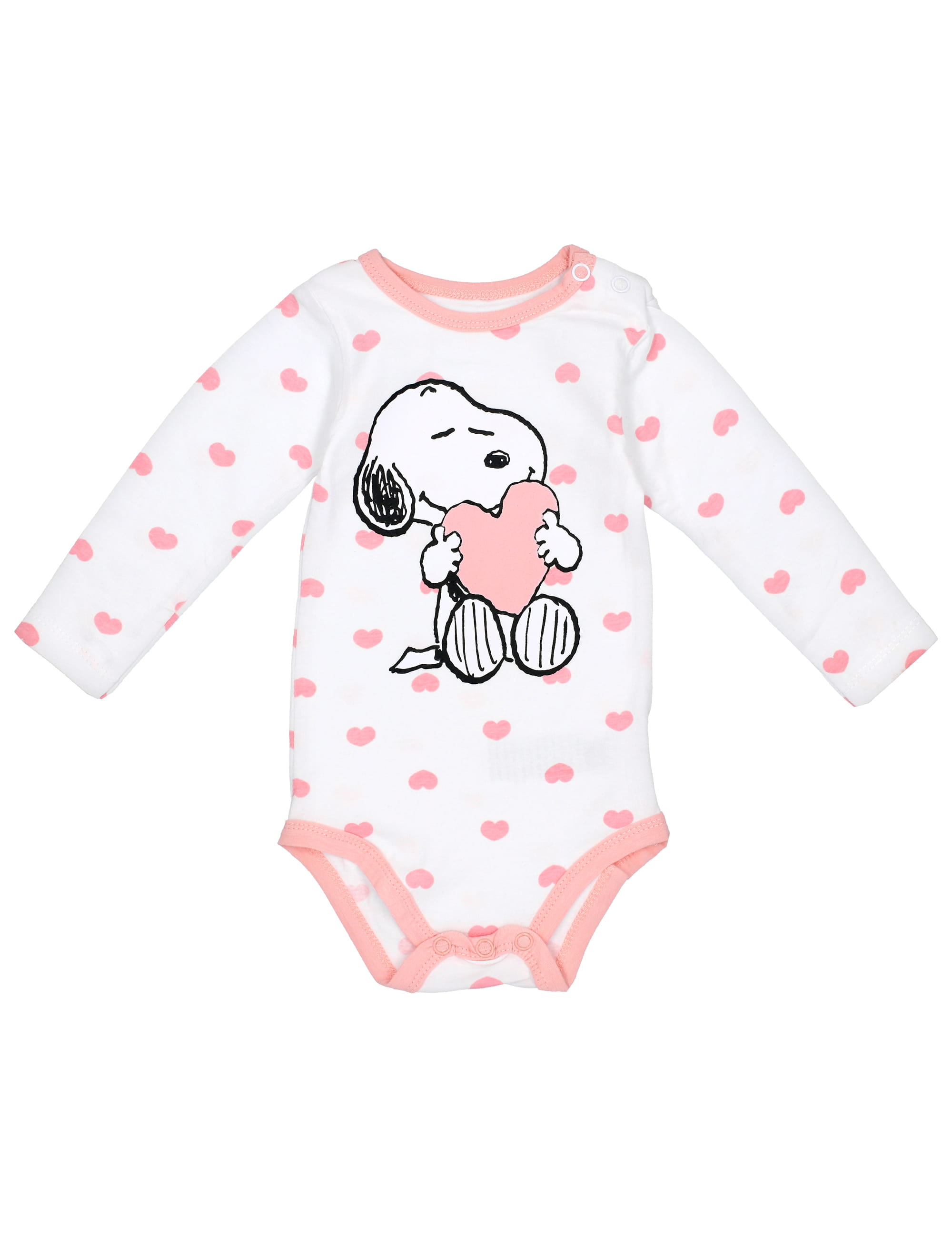 Peanuts Body Snoopy Herz weiß | Baby-Sweets.de