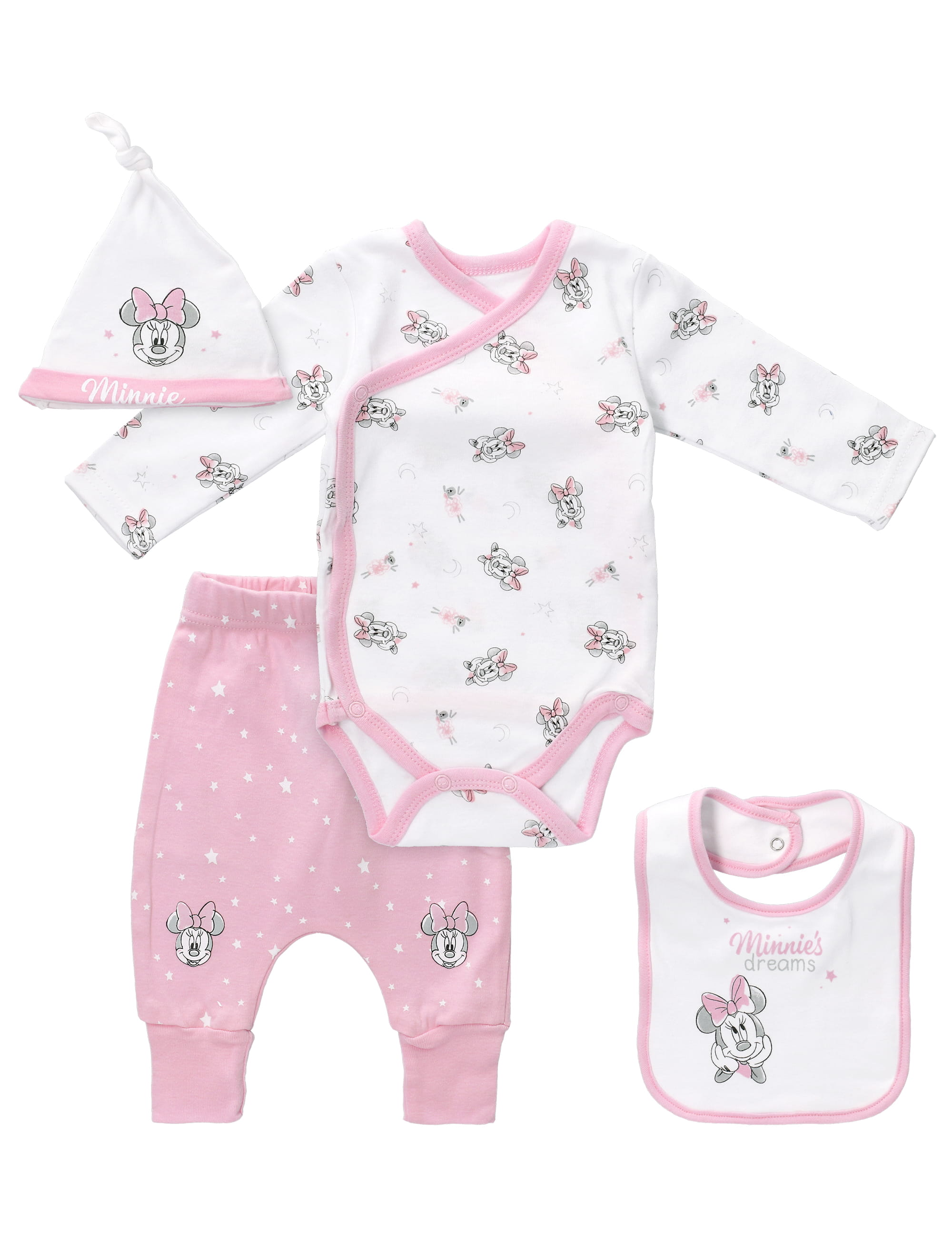 Disney 4 Teile Set Minnie Mouse weiß | Baby-Sweets.de