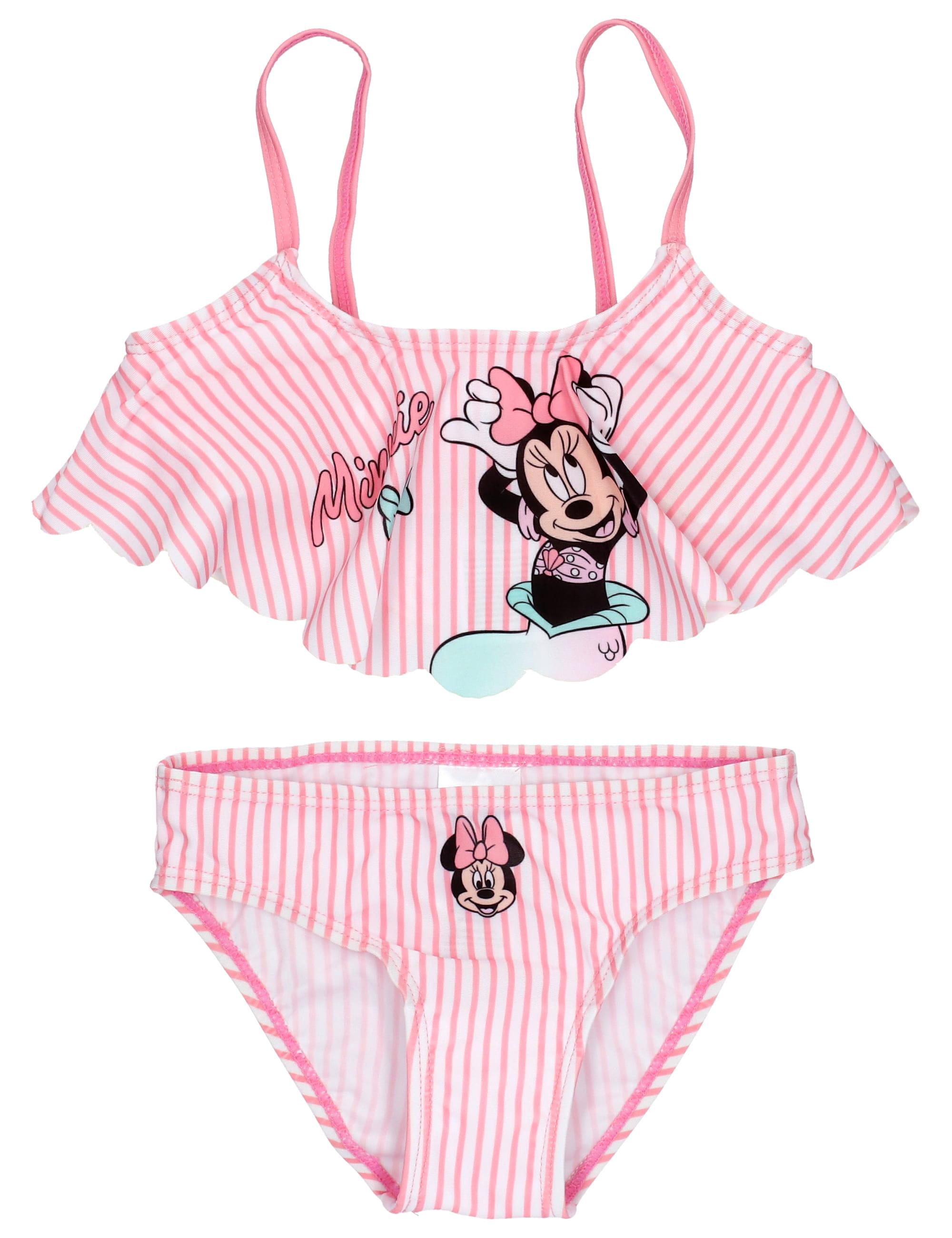 Disney 2 Teile Bikini Minnie Mouse Streifen weiß | Baby-Sweets.de