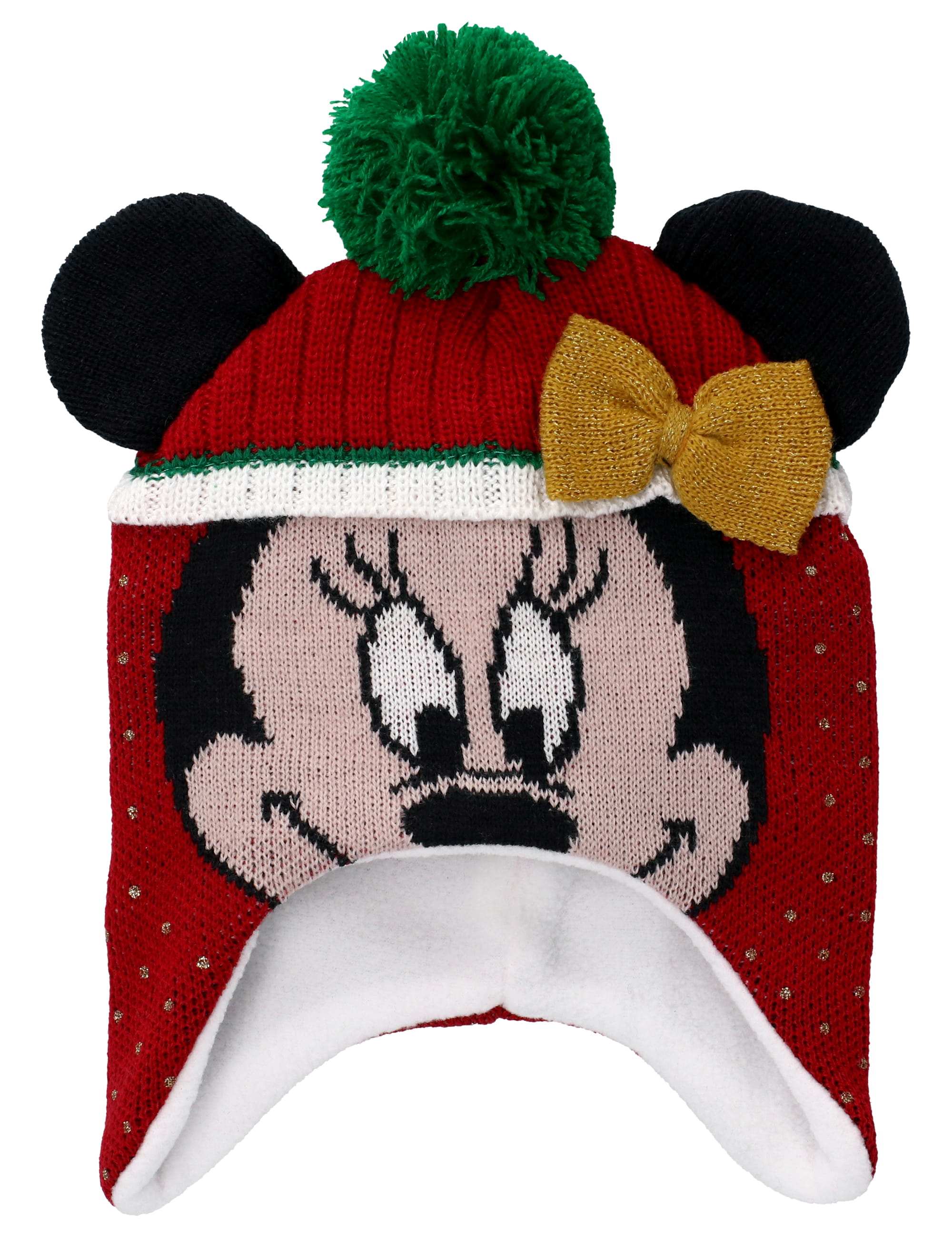 Disney Bonnet d'hiver Minnie Mouse Points Rouge | Baby-Sweets.fr